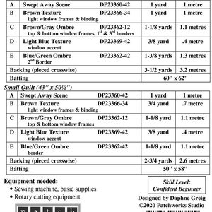 WINDSWEPT View-quilt Pattern-patch Work Studio-panel Quilt Pattern - Etsy