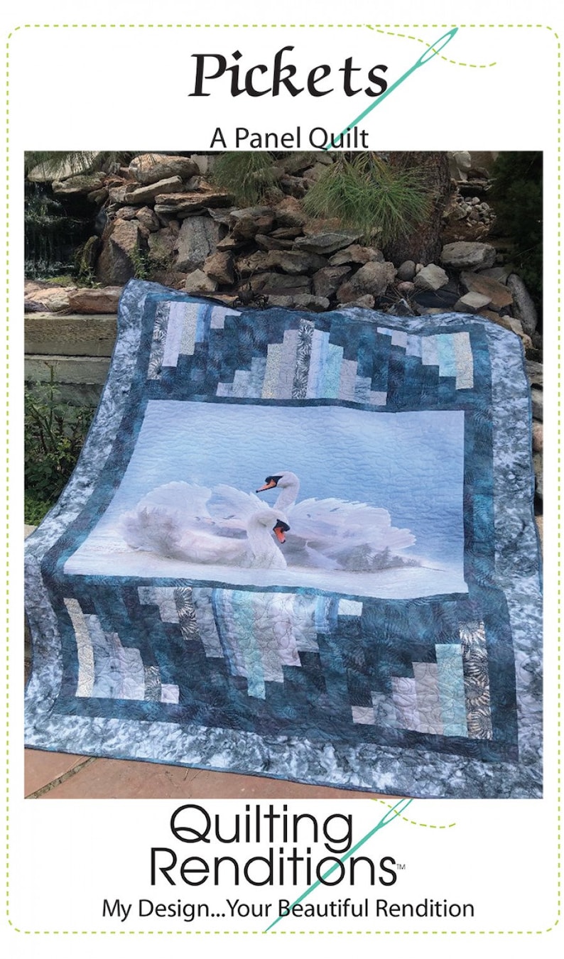 PICKETS Quilt Pattern-quilting Renditions-panel Quilt Pattern - Etsy