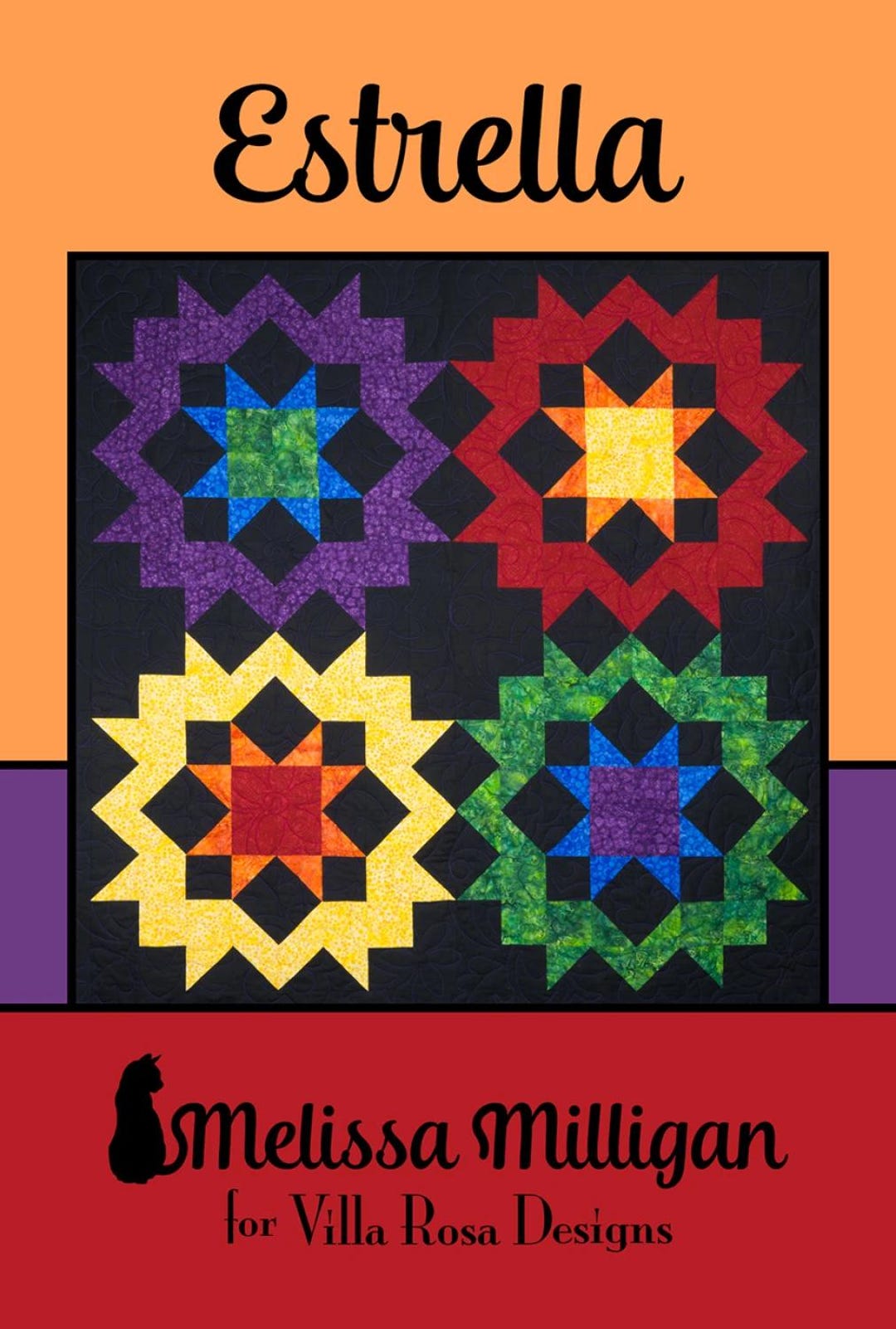 Estrella Quilt Pattern PDF: Villa Rosa Star Design (digital Download ...