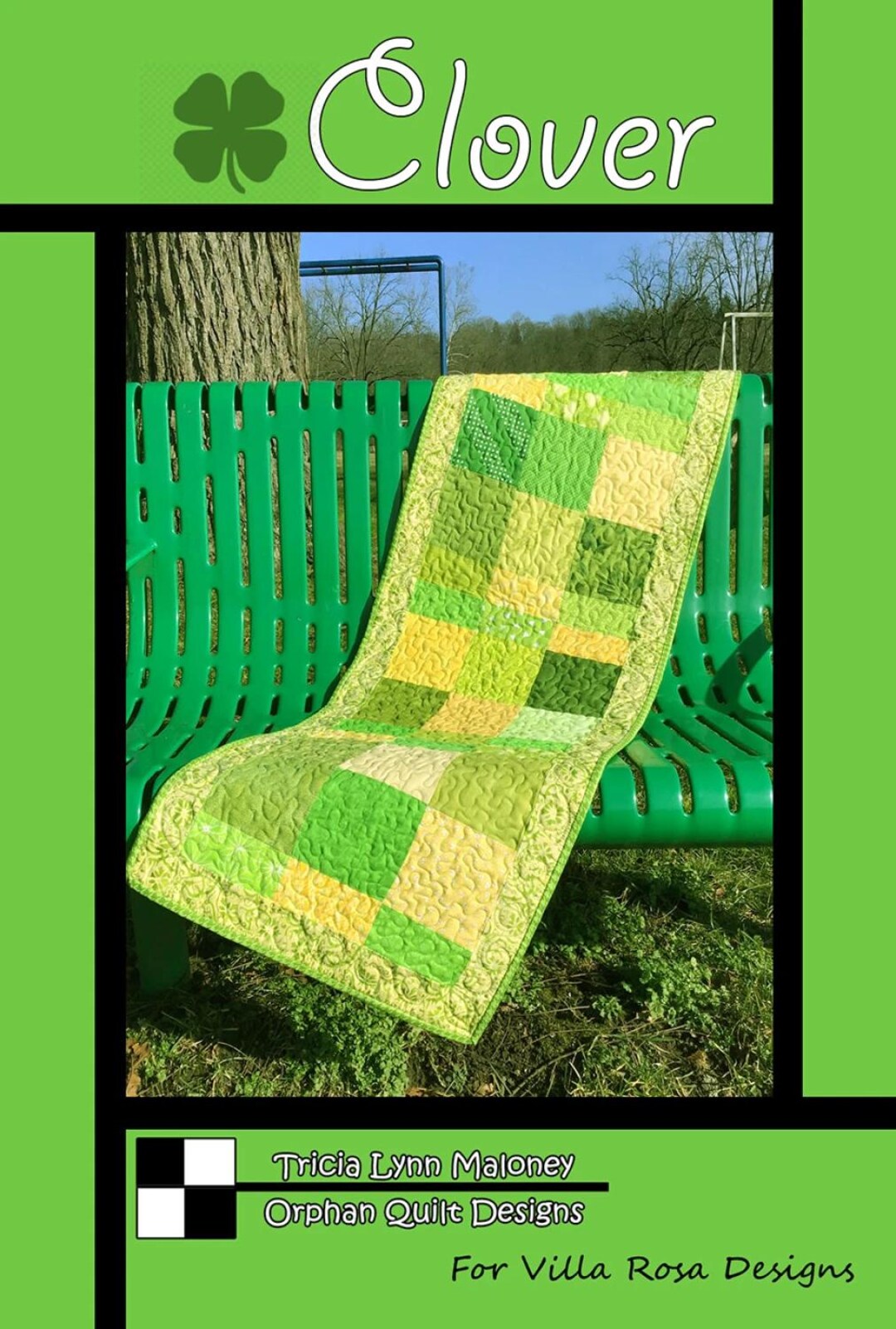 PDF Pattern-clover Quilt Pattern - Villa Rosa Designs -table Runner ...