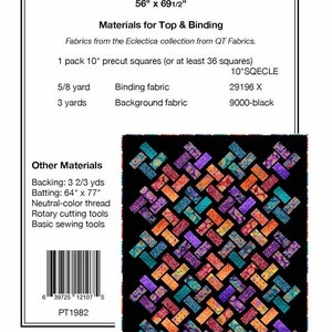 Eclectica Spinning Quilt Pattern: 56" X 69.5" Throw - Etsy