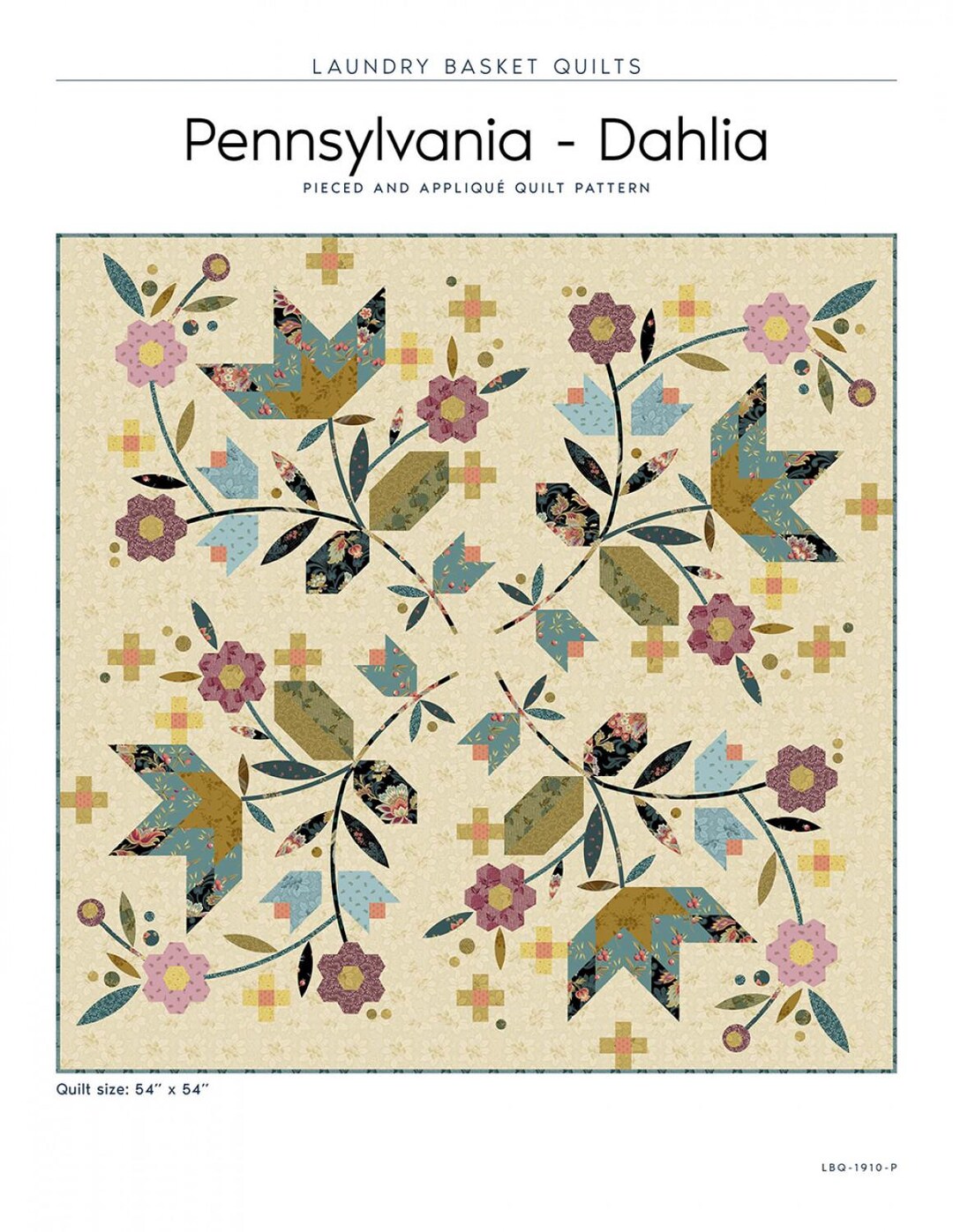 PREORDER: Pennsylvania-dahlia Quilt Pattern by Laundry Basket Quilts ...