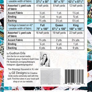 Supersized Amalie Quilt Pattern-g.e. Designs-gudrun Erla-pieced Quilt ...