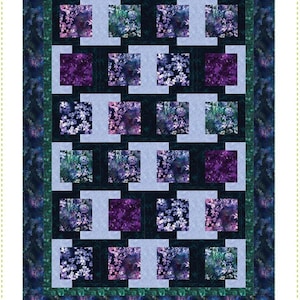 Half & Half Quilt Pattern-quilting Renditions-pieced Quilt Pattern-kari ...