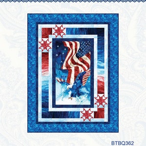 Rippling Colors-quilt Pattern- Bound to Be Quilting-panel Quilt Pattern ...