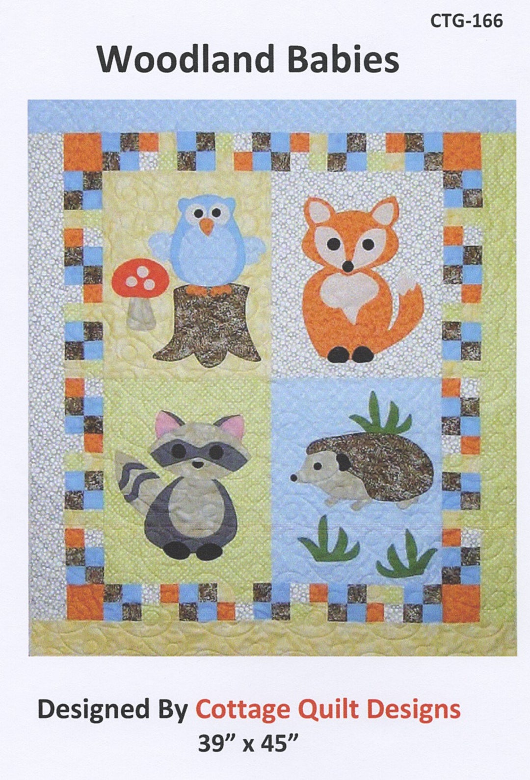 Woodland Babies-baby Quilt Pattern-applique Quilt-quilt Woman-cottage ...