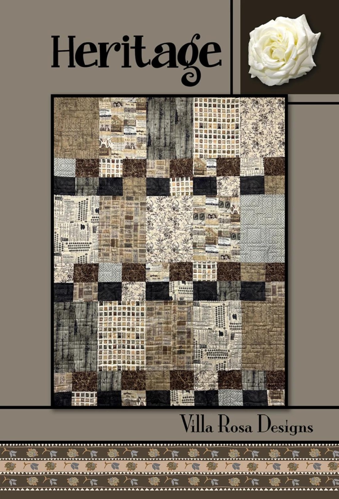 Heritage Quilt Pattern PDF Quilt Pattern-villa Rosa Instant Download ...