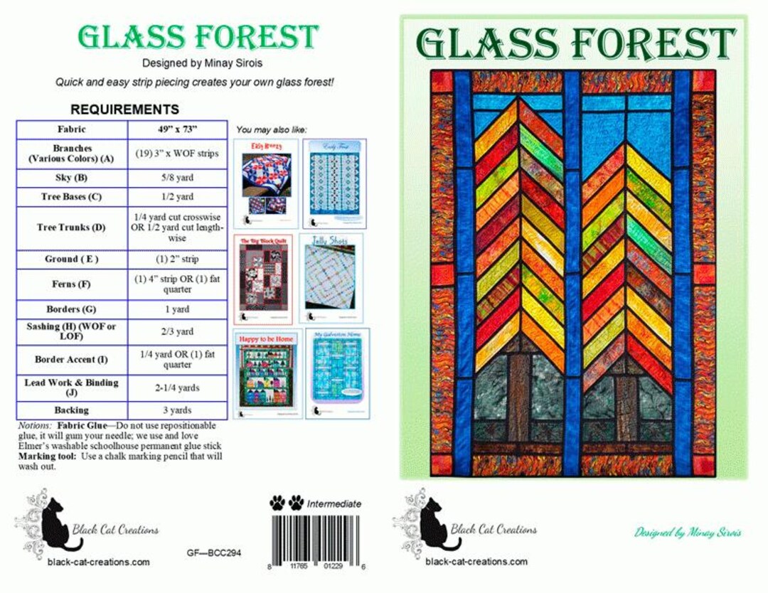 Glass Forest Quilt Pattern PDF Quilt Pattern-pieced Quilt Pattern by ...