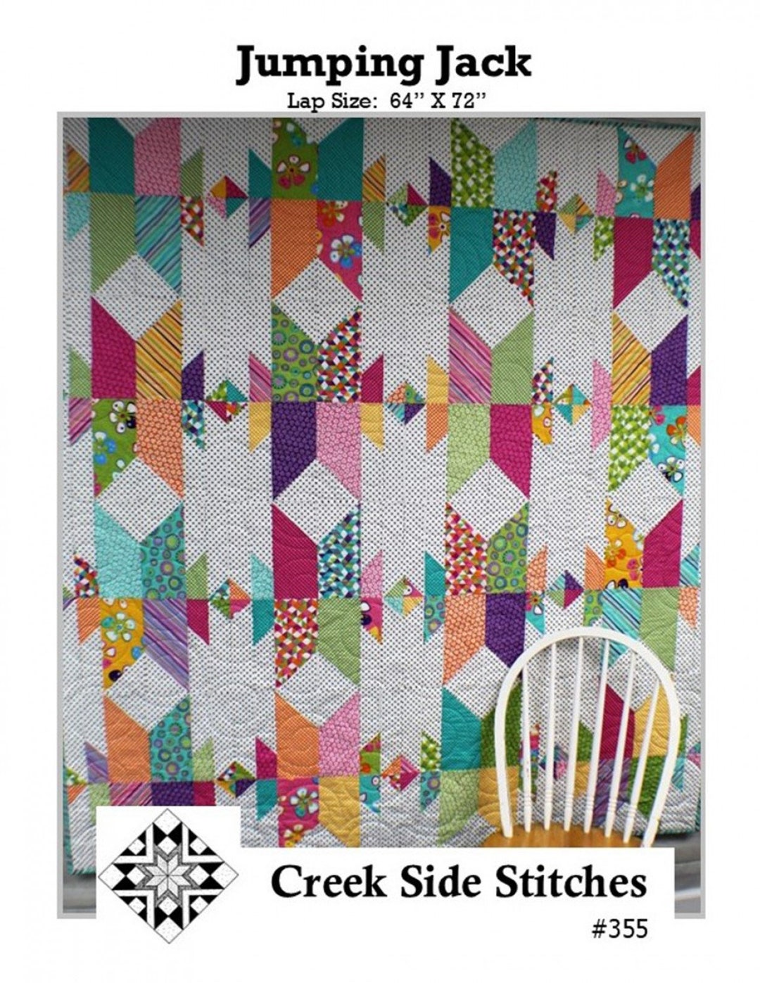 Jumping Jacks Quilt Pattern -pieced Quilt Pattern -creek Side Stitches ...