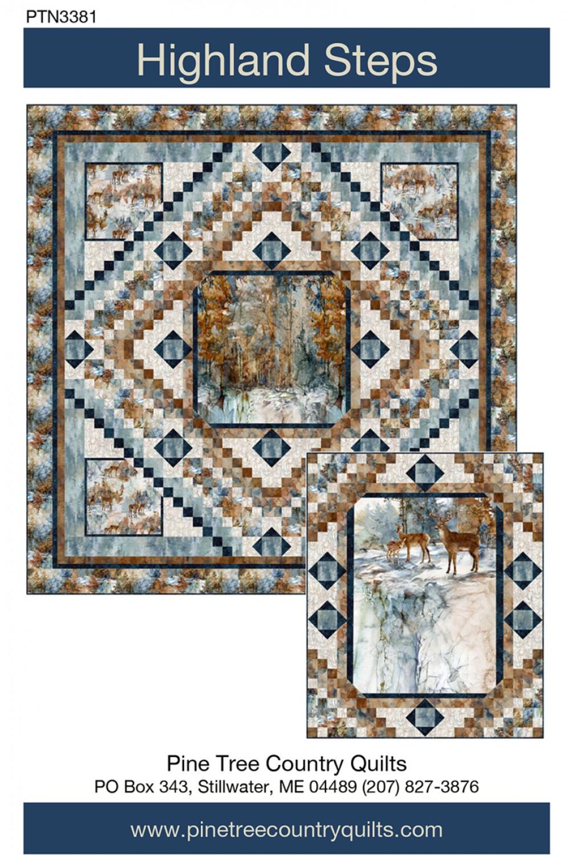 Highland Steps Quilt Pattern by Pine Tree Country Quilts Sandy Boobar ...