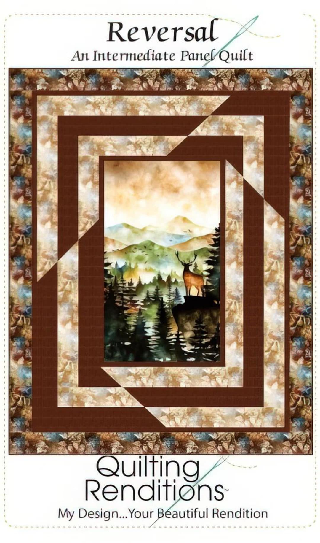 REVERSAL Quilt Pattern by Quilting Renditions-panel Quilt Pattern-kari ...