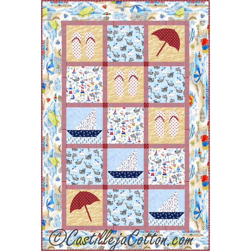 Beachy Quilt Kit Pattern - Etsy