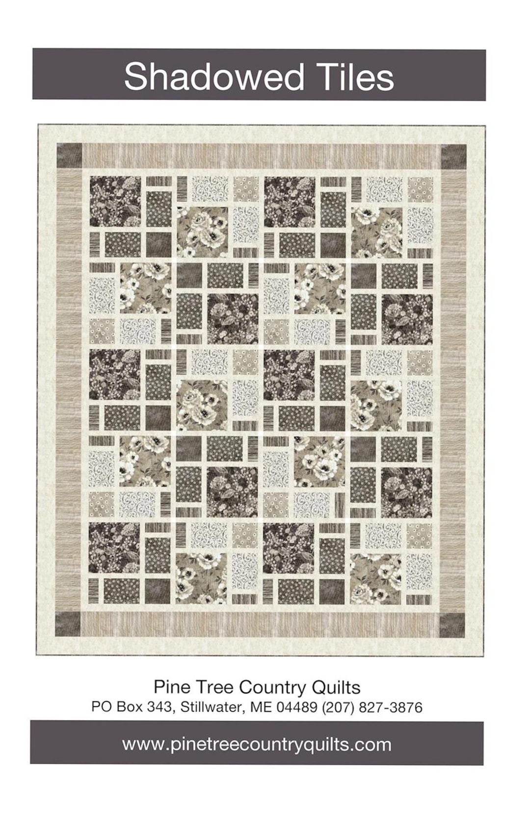 Shadow Tiles Quilt Pattern by Pine Tree Country Quilts Pieced Quilt ...