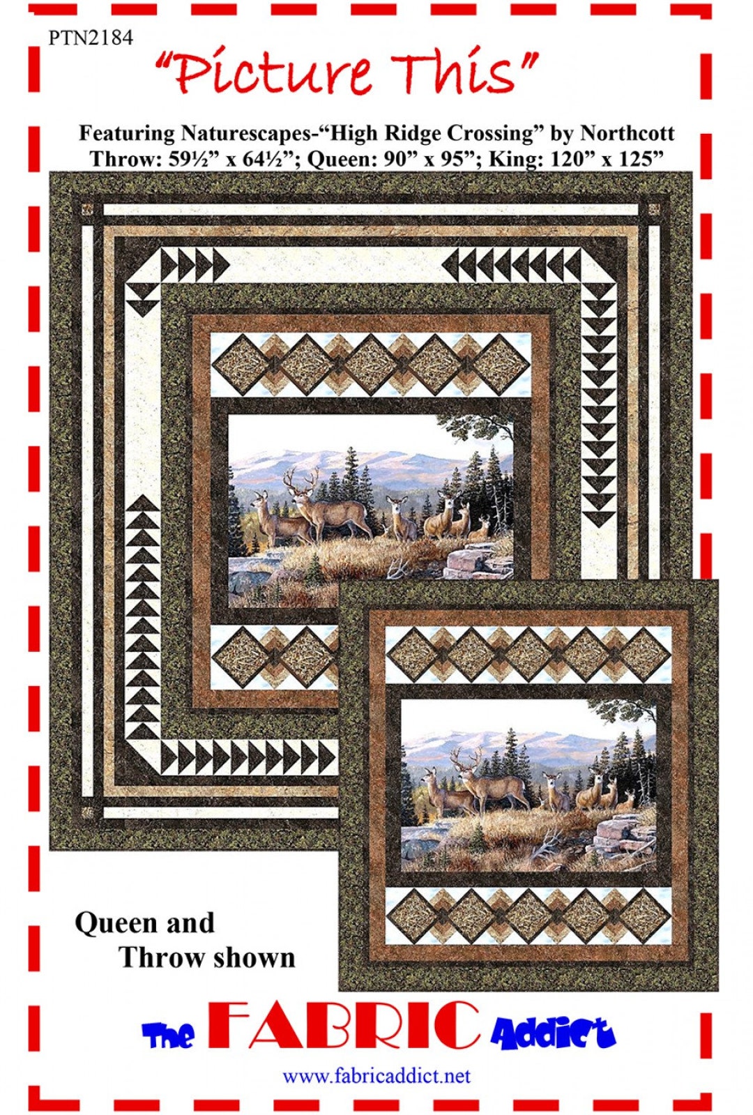PICTURE THIS Quilt Pattern-fabric Addict-panel Quilt Pattern - Etsy