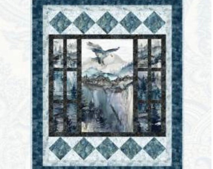 Cliffside View-quilt Pattern Bound to Be Quilting-panel Quilt Pattern - Etsy