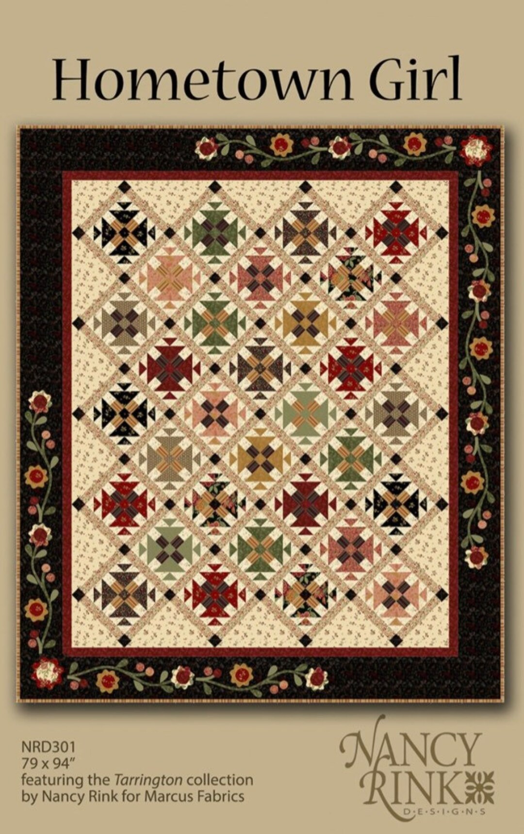 Hometown Girl Quilt Pattern-nancy Rink-pieced and Appliqué Quilt ...