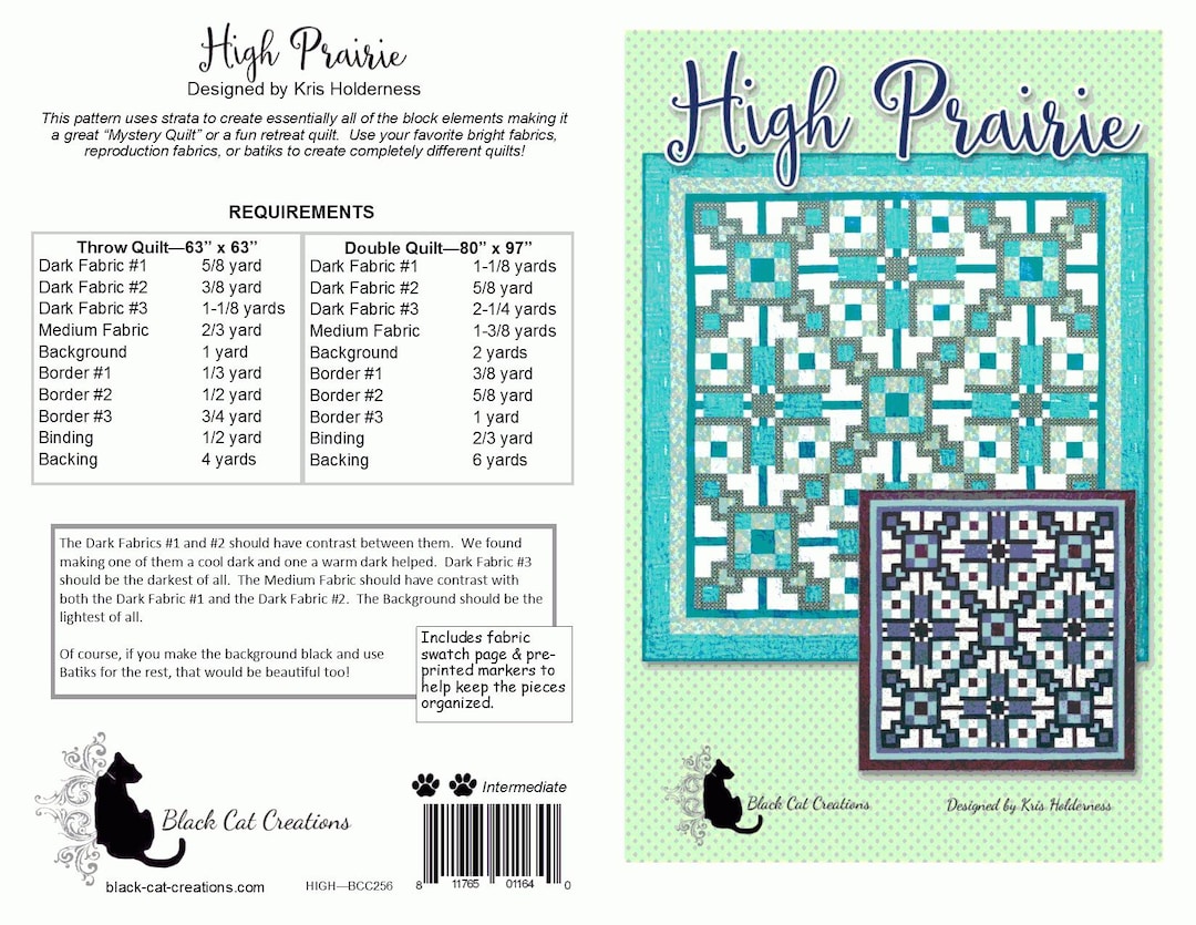 High Prairie Quilt Pattern PDF Quilt Pattern-pieced Quilt Pattern by ...