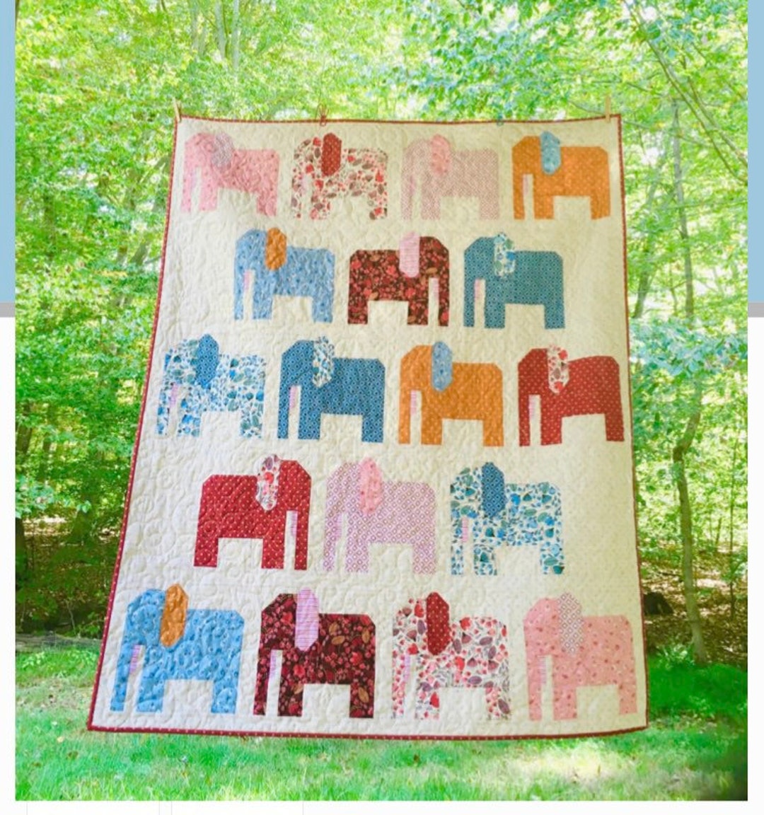Stomping Grounds-elephants Quilt Pattern- Wendy Sheppard - Etsy