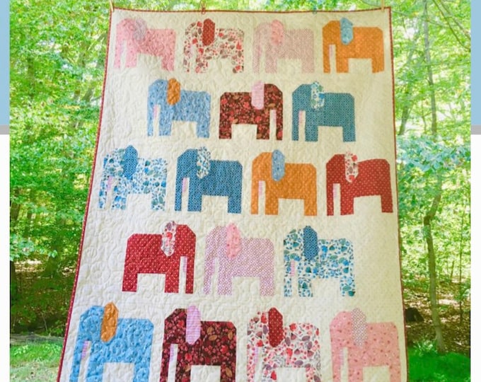 Stomping Grounds-elephants Quilt Pattern- Wendy Sheppard - Etsy