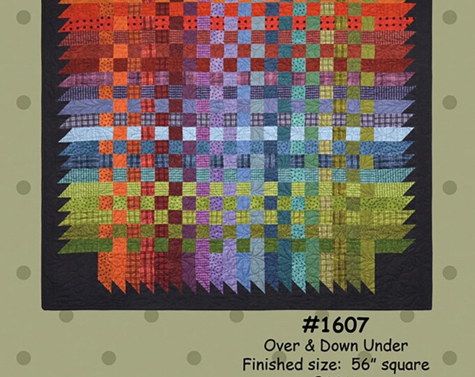 Over & Down Under-quilt Pattern-all Through the Night-bonnie Sullivan-jelly Roll Friendly - Etsy