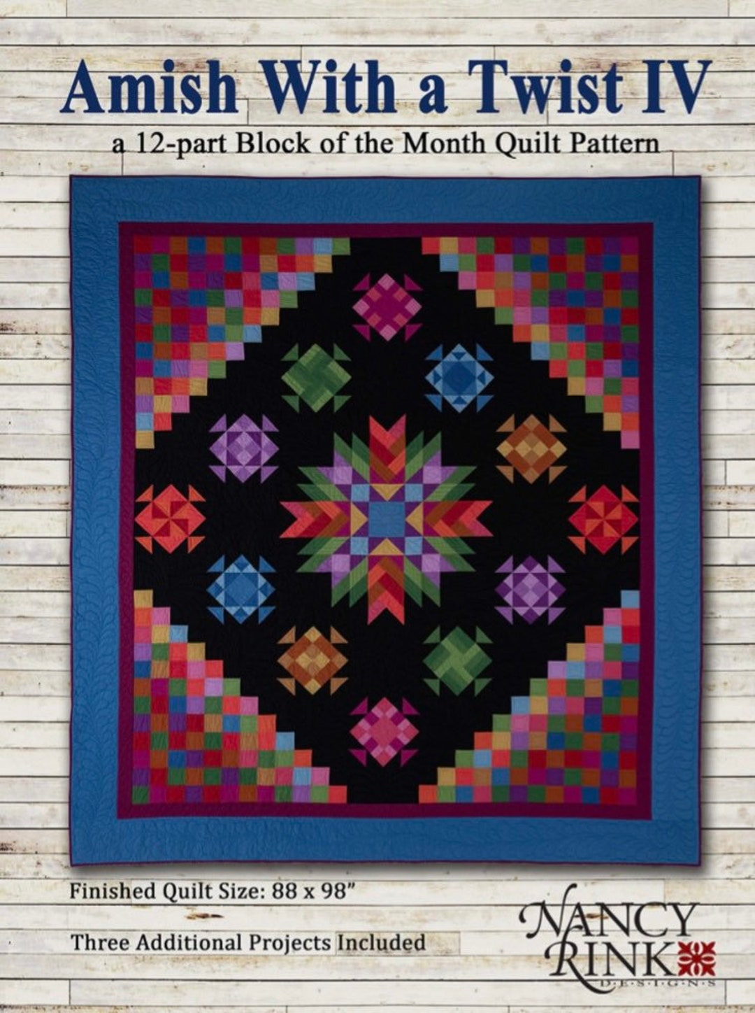 Amish With A Twist Iv-quilt Pattern-nancy Rink-bom Quilt - Etsy