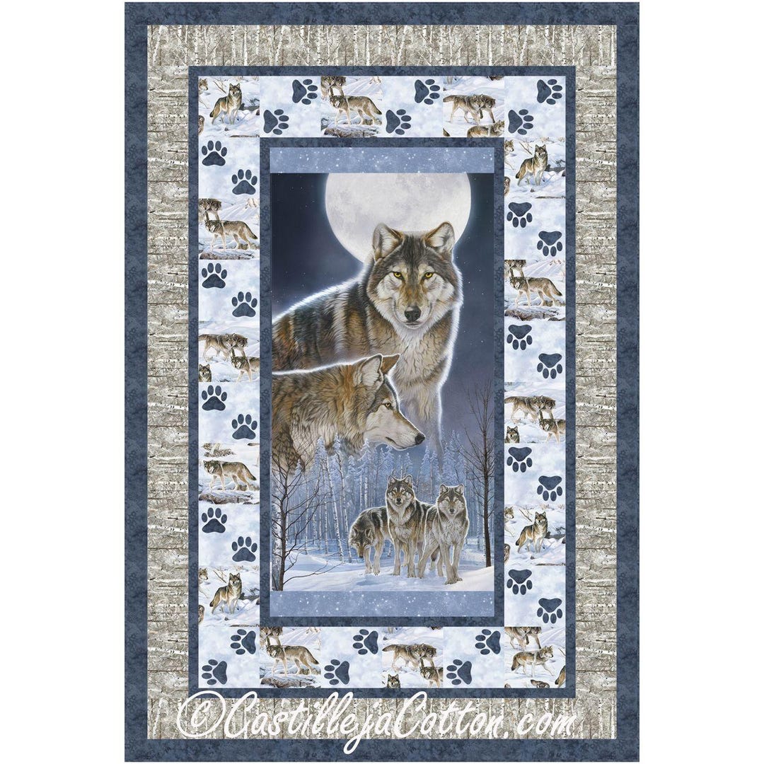 Pair of Wolves Panel Quilt Pattern PDF Quilt Pattern-diane Mcgregor ...