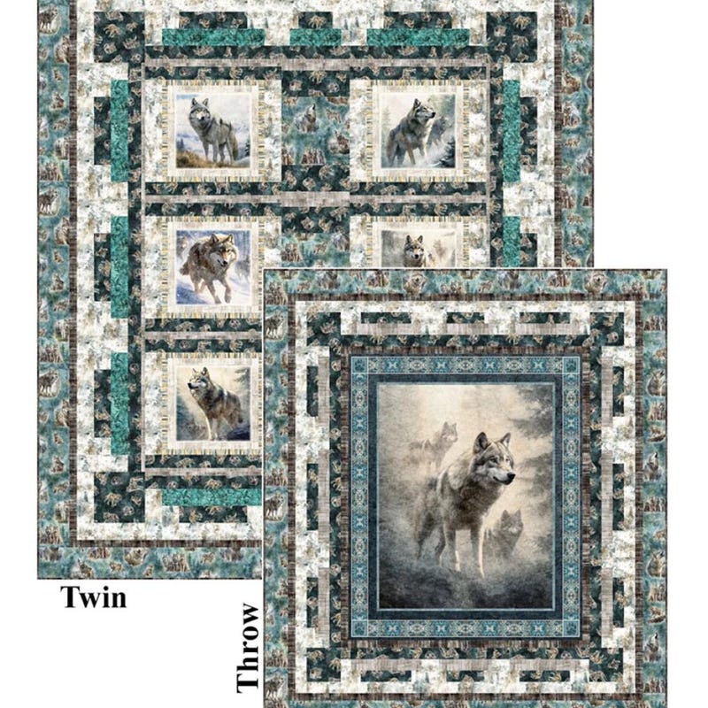 Wolf Quilt Pattern - Etsy