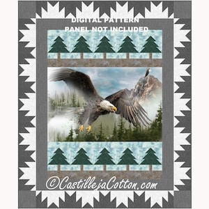 Eagle Mountains Panel Quilt Pattern PDF Quilt Pattern-diane Mcgregor-castilleja Cotton - Etsy