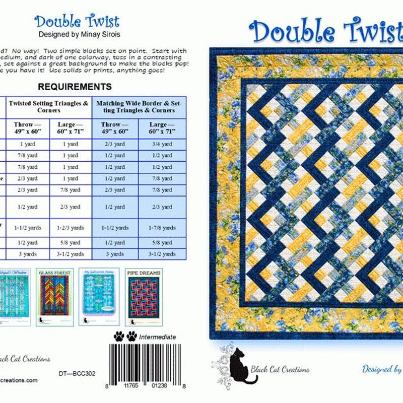 Free Quilt Pattern Cat - Etsy