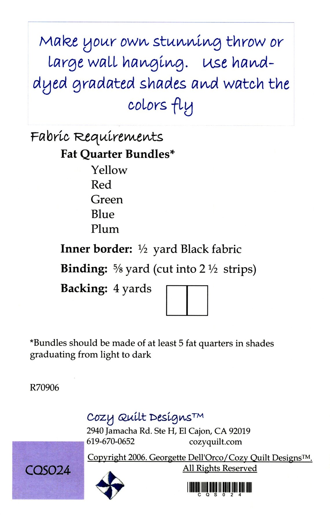 Flying Colors Quilt Pattern Cozy Quilt Designs-georgette - Etsy
