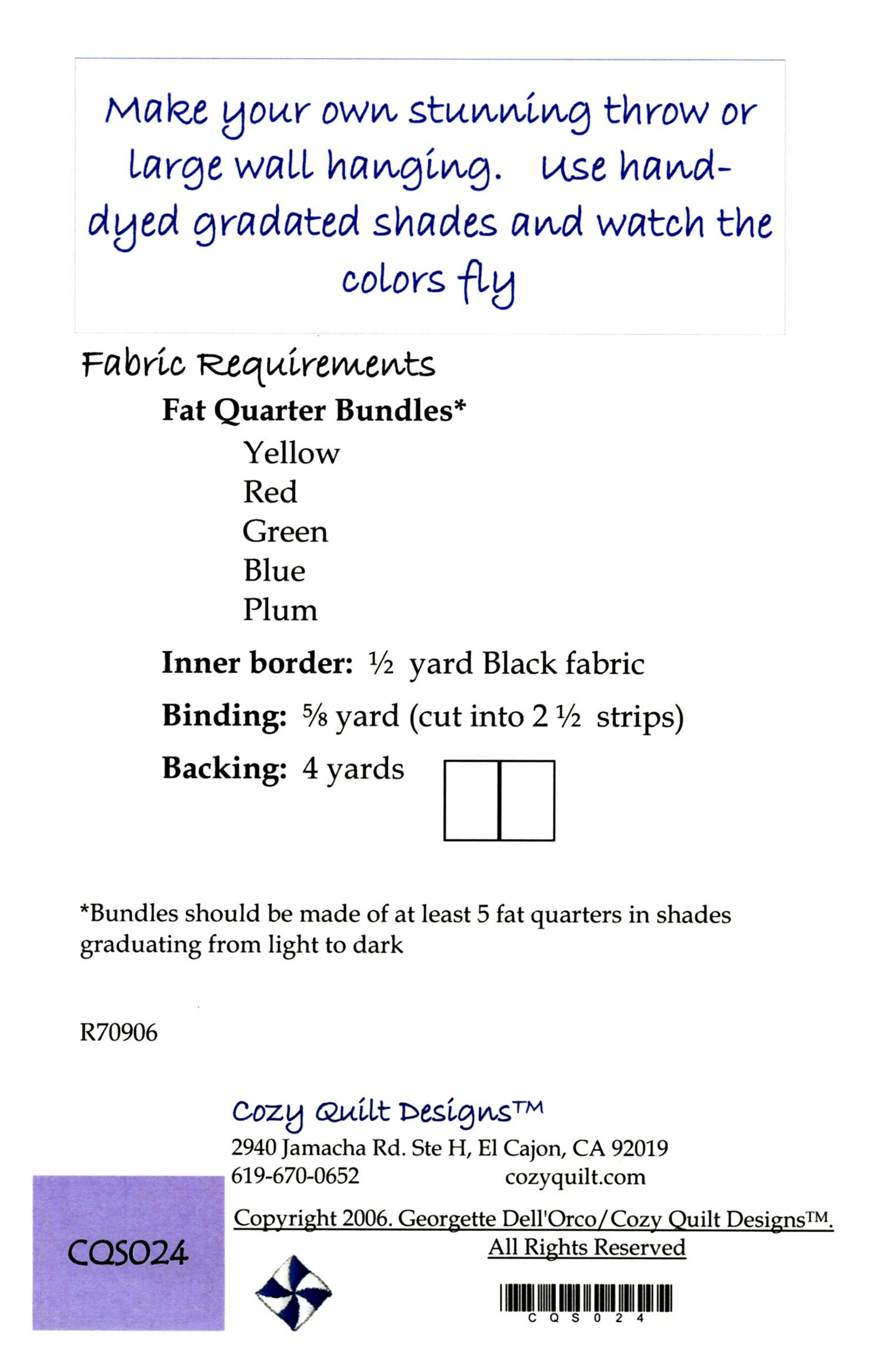 Flying Colors Quilt Pattern Cozy Quilt Designs-georgette - Etsy