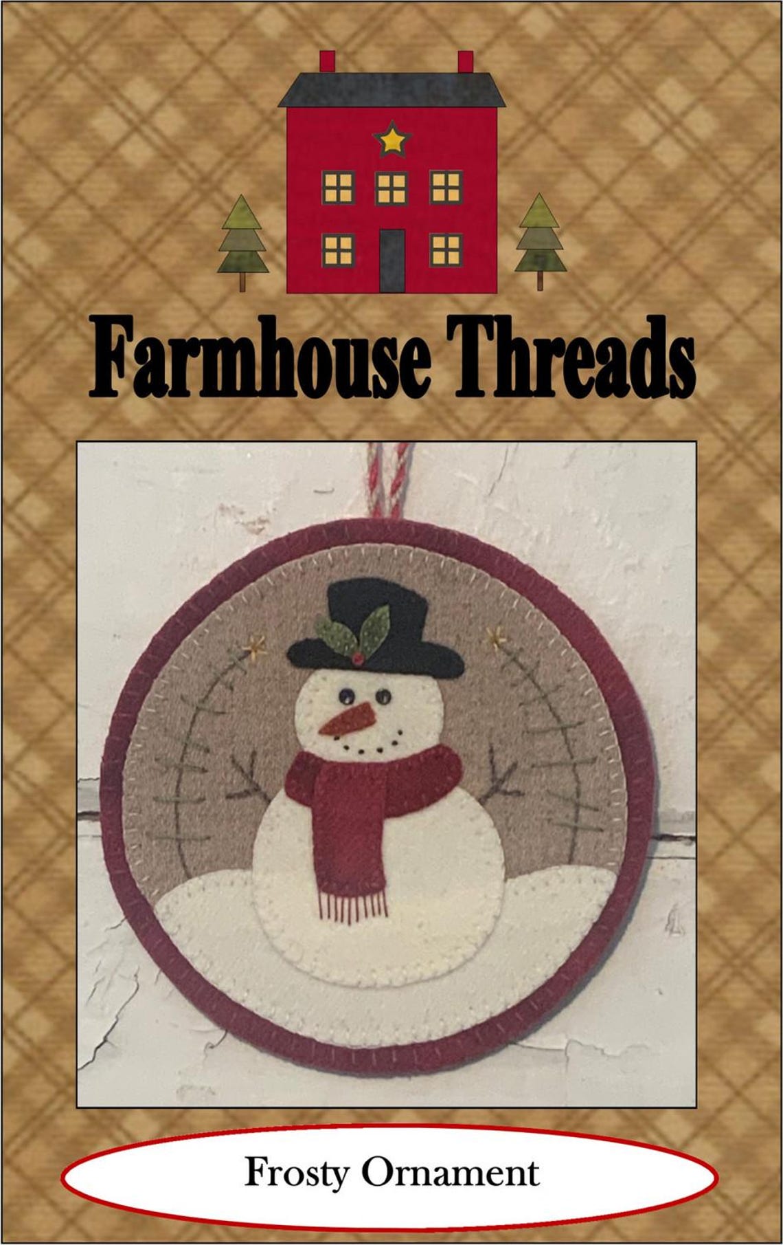 Frosty Ornament Pattern-farmhouse Threads Inc-rhonda Mccray-wool ...