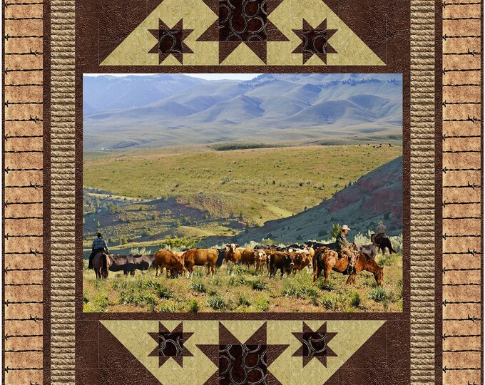 Astral Vision-panel Quilt Pattern Bound to Be Quilting - Etsy