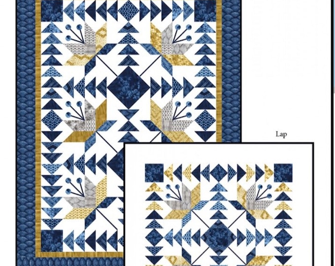 Geese in the Lillies Quilt Pattern-calico Carriage Quilt Pattern-debbie ...