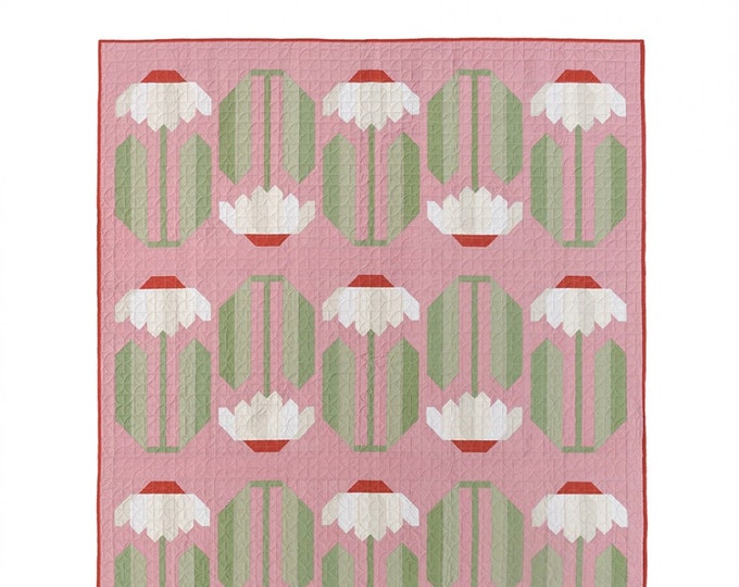 Dizzy Lizzy Quilt Pattern-abbey Lane Quilts-flower Quilt Pattern - Etsy