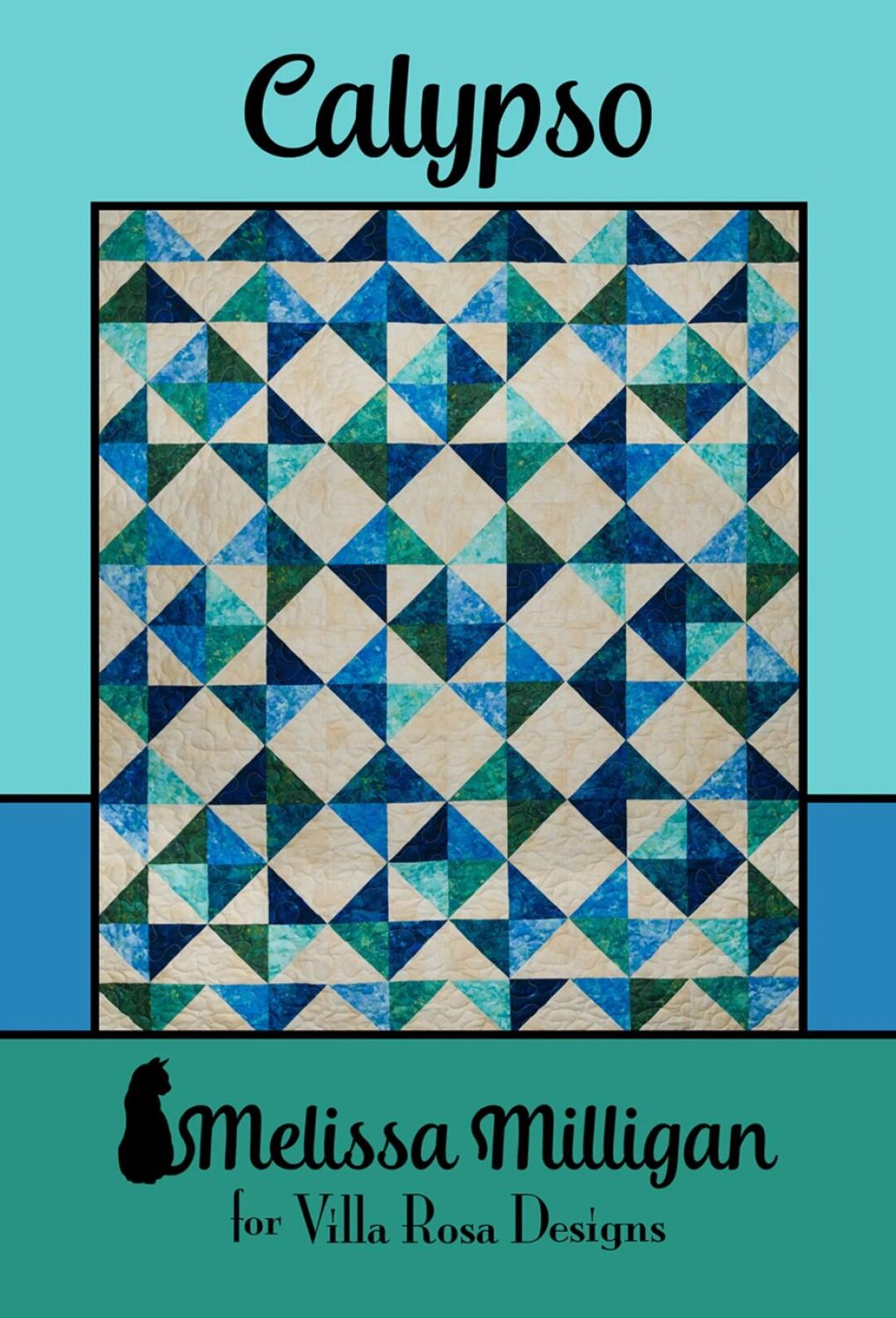 Calypso Quilt Pattern: Geometric Triangles, Fat Quarters (PDF Pattern ...