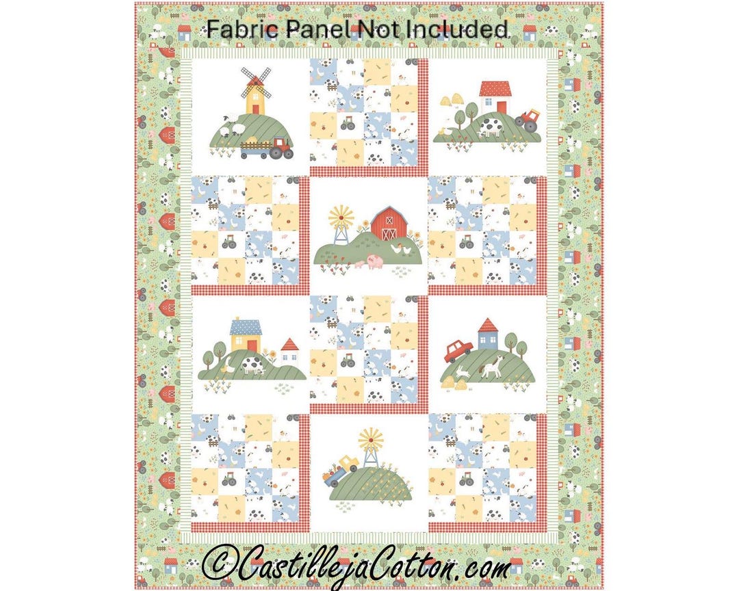 Farm Animals Crib Quilt Pattern (PDF Download) - Etsy
