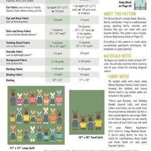 The Bunny Bunch-quilt Pattern-elizabeth Hartman-pieced Quilt Pattern - Etsy