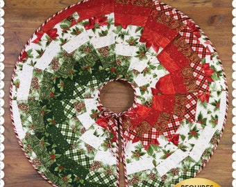 Bargello Christmas Tree Skirt Quilting Pattern From Shabby Fabrics NEW ...