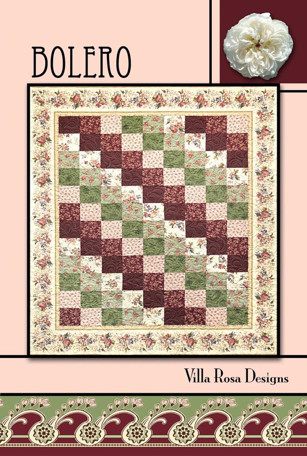 Bolero Quilt Pattern: Villa Rosa Design (PDF Pattern) - Etsy