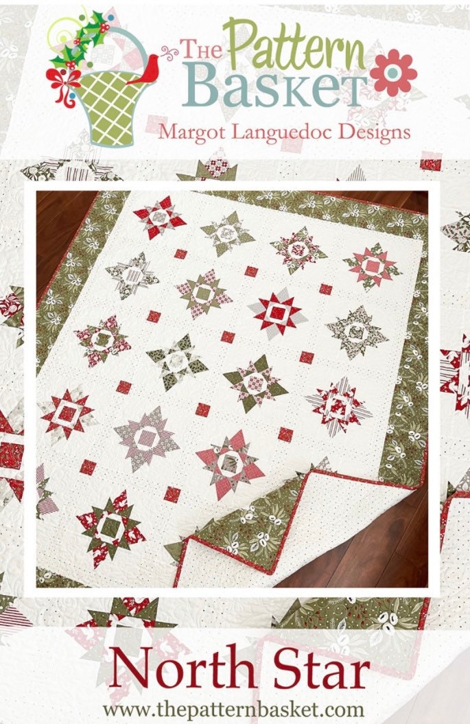 North Star-christmas Quilt Pattern-star Quilt Pattern-the Pattern ...