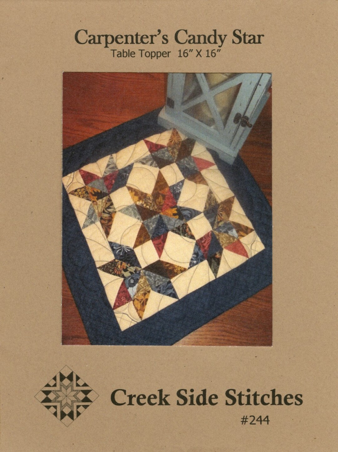 Carpenters Candy Star Table Topper Pattern-creek Side Stitches - Etsy