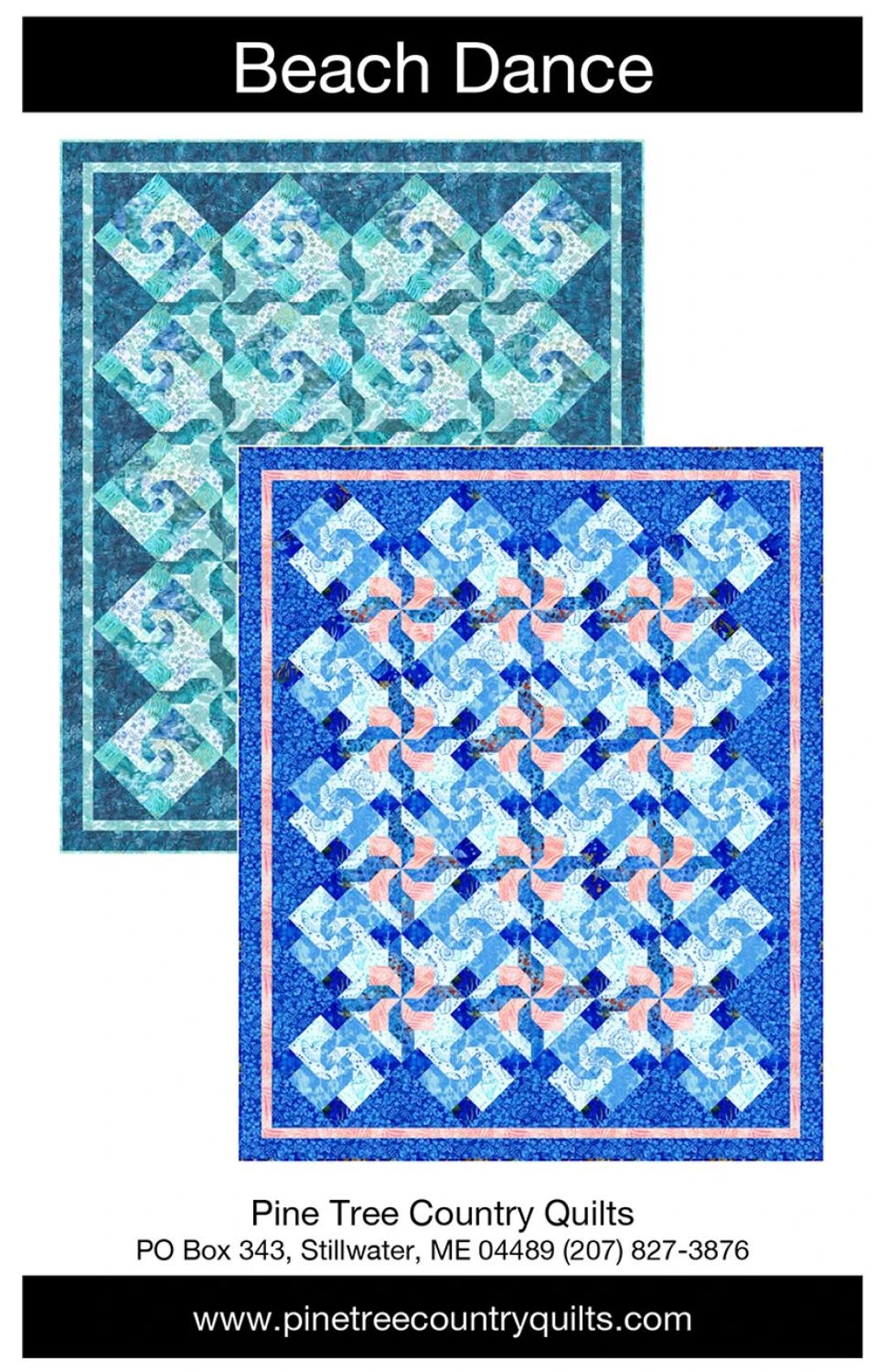 Beach Dance Quilt Pattern PDF Quilt Pattern-pine Tree Country Quilts ...