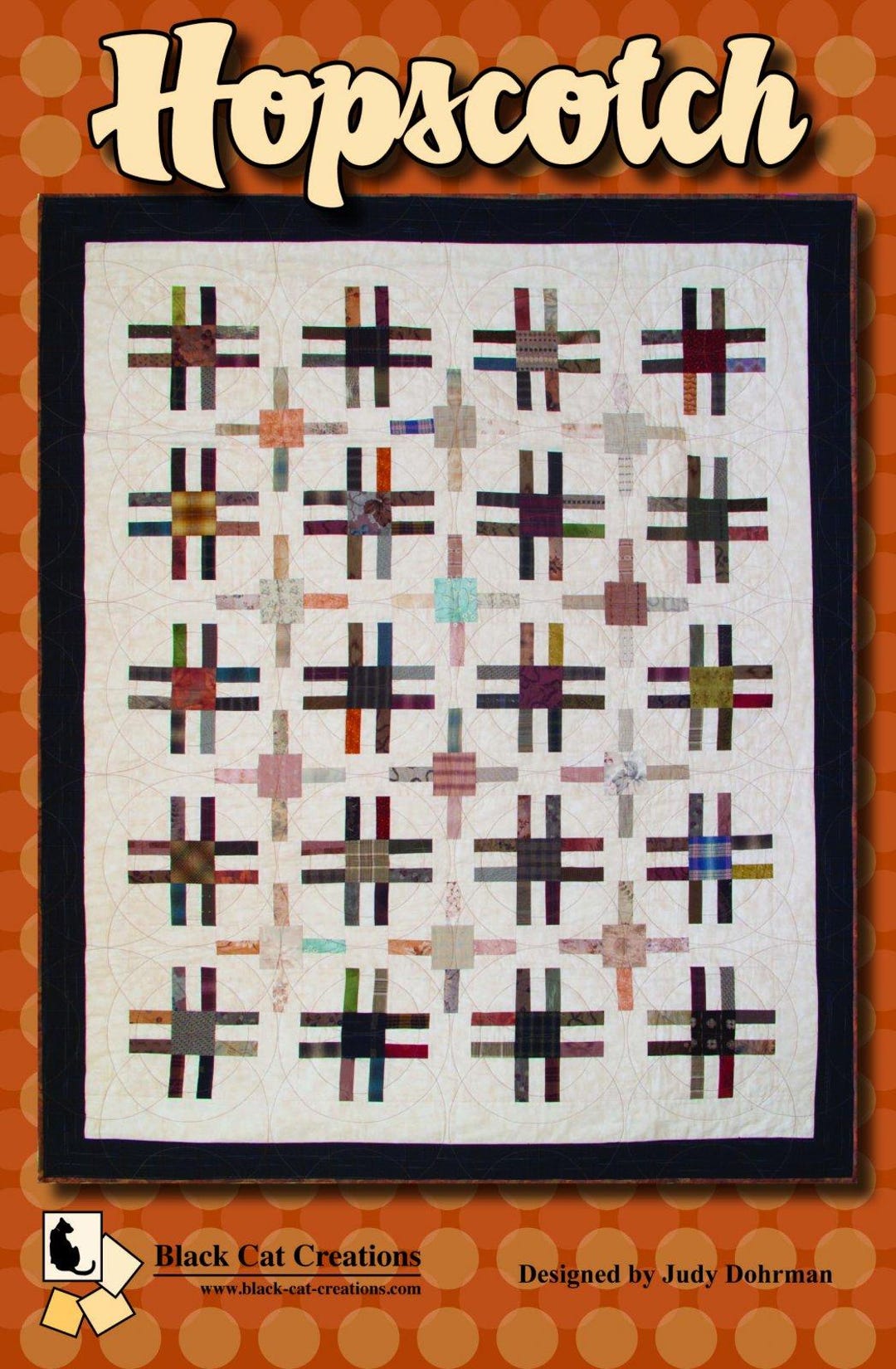 Hopscotch Quilt Pattern PDF Quilt Pattern-pieced Quilt Pattern by Black ...