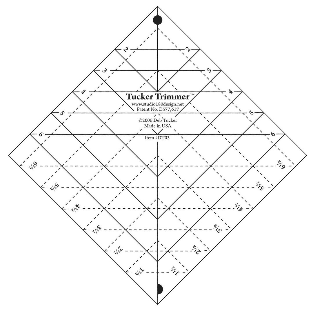 Tucker Trimmer-deb Tucker Acrylic Ruler-template for Quilting Studio ...