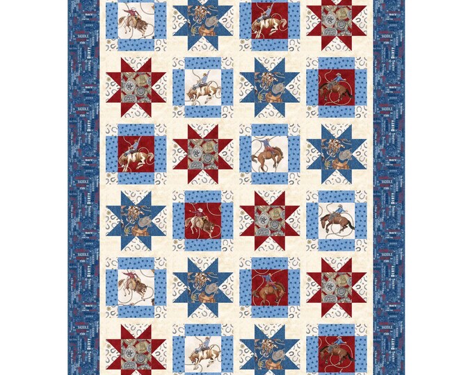 Stars Over Texas Quilt Pattern - PDF Queen Size Quilt Pattern, Instant ...