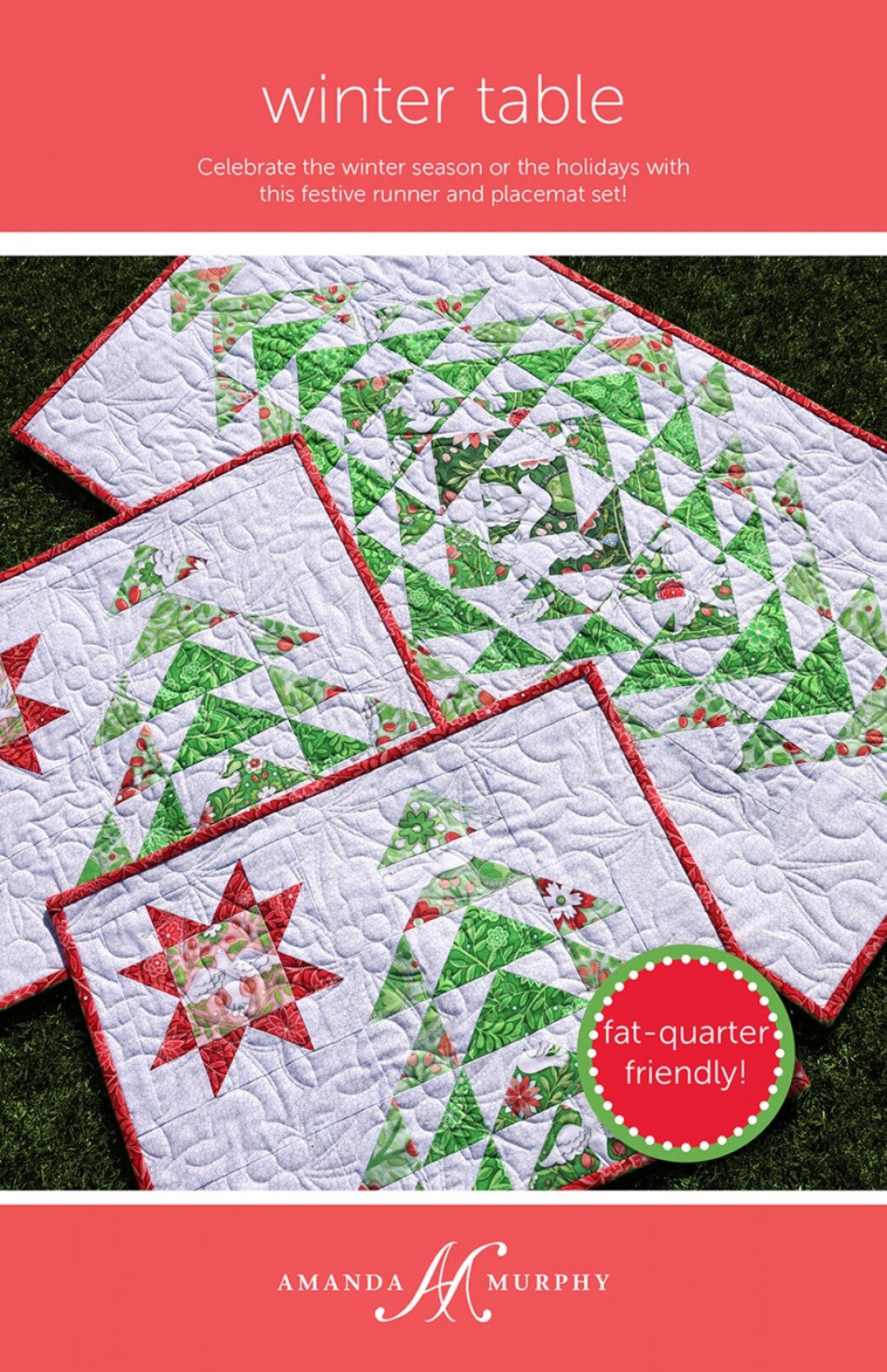 Winter Table Table Runner Placemats Pattern by Amanda Murphy Design Inc ...