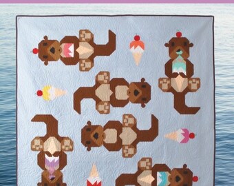 Cool Treats an Otter Quilt Pattern by Art East Quilting Co. Small and ...
