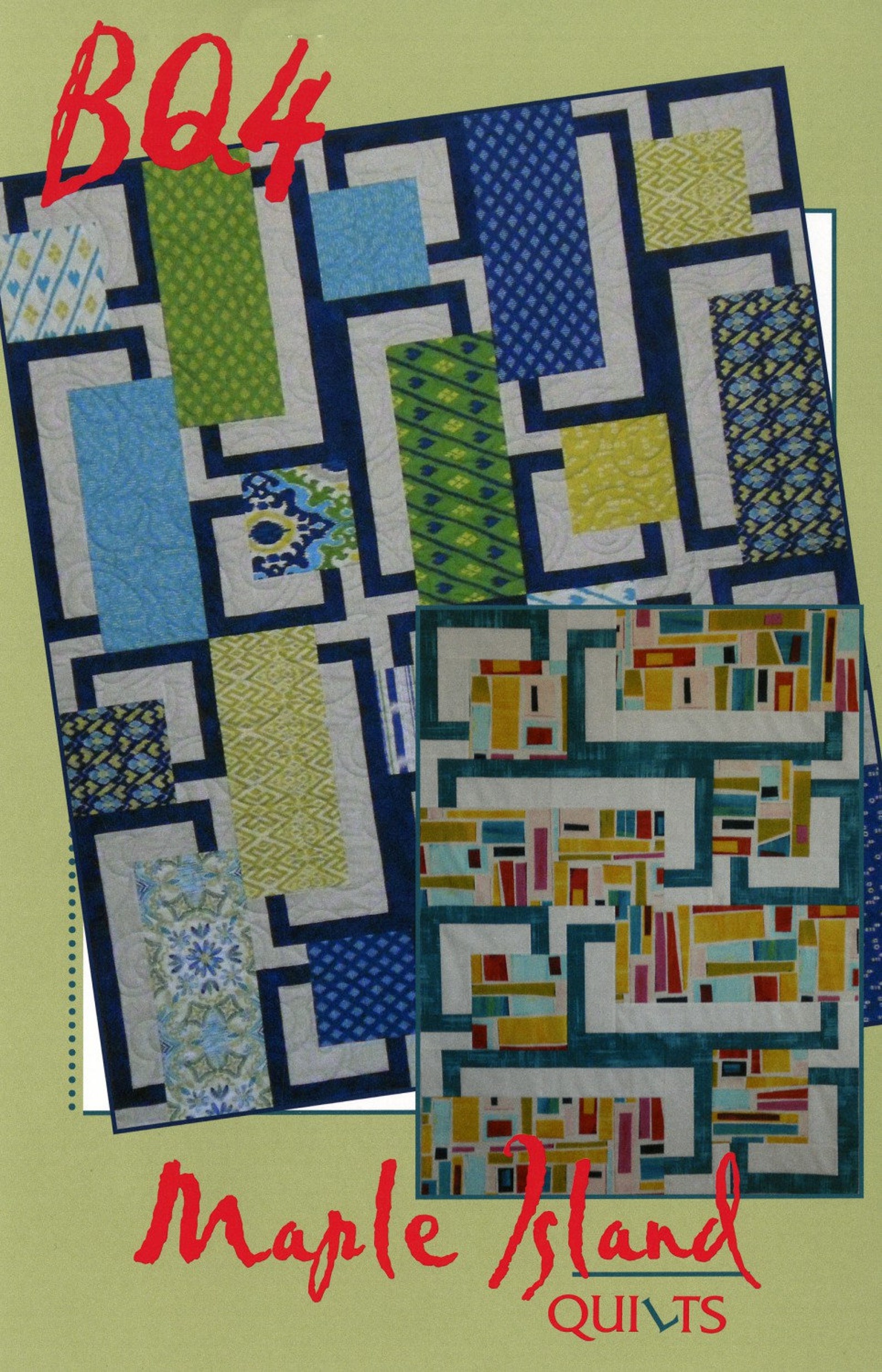 BQ4 Quilt Pattern-maple Island Quilts-large Block Quilt - Etsy