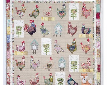 Hen House Quilt Applique Quilting Pattern From Claire Turpin Design ...